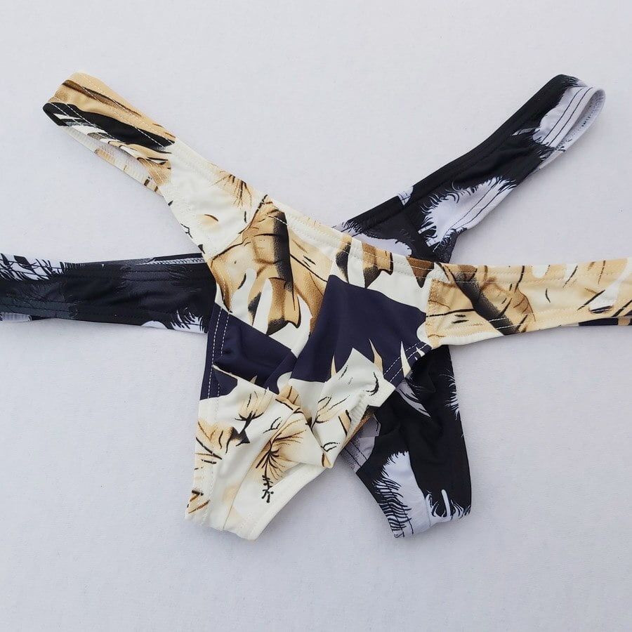 Printed Pattern G-string Underpants For Men - 2 Pieces Set - Rainbow Thongs