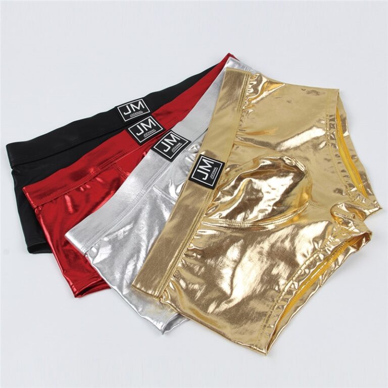 Mens Sexy Metallic Shiny Boxers For Parties & Gay Prides - Rainbow Thongs